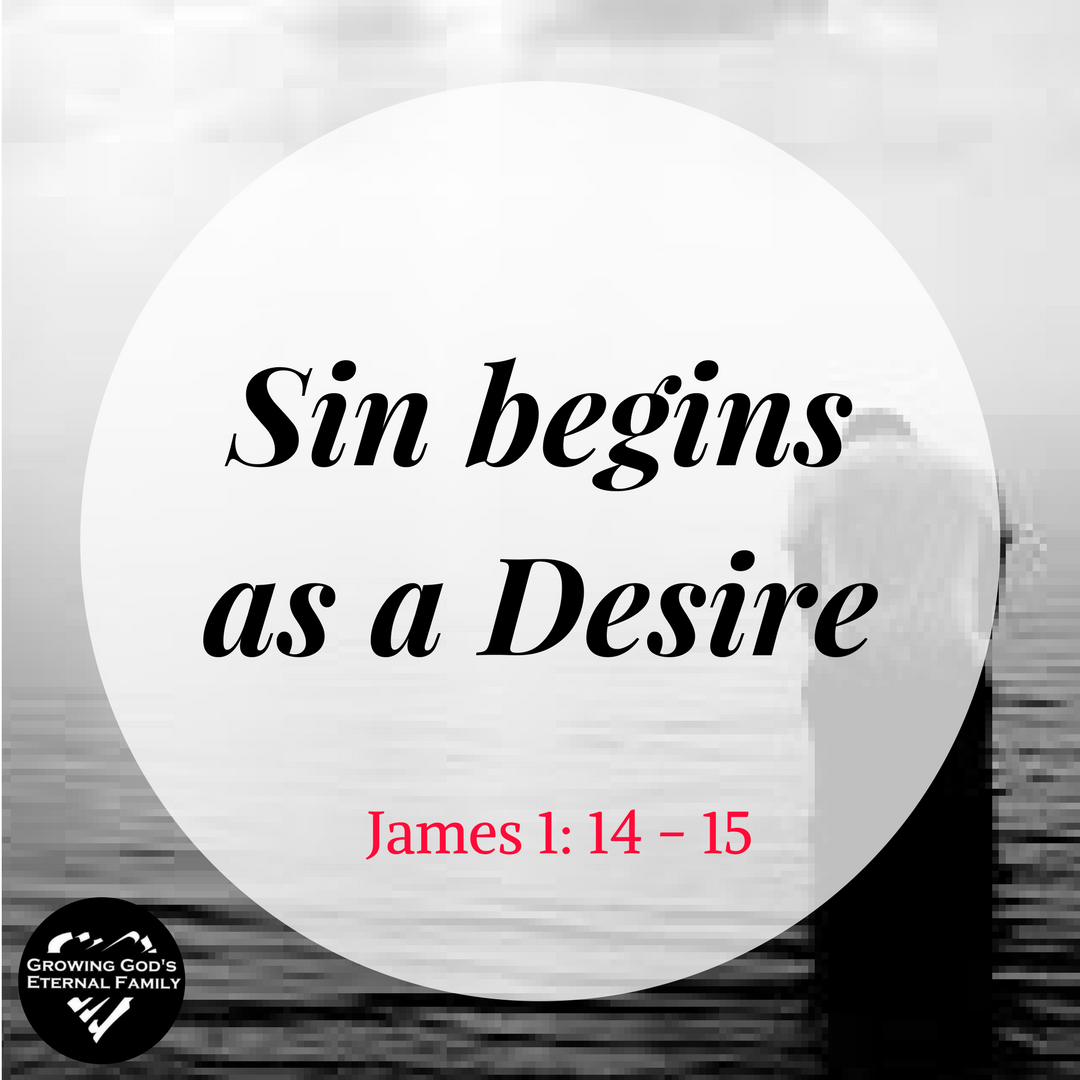 Sin begins as a Desire – Growing God's Eternal Family
